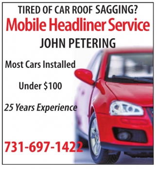 Tired Of Car Roof Sagging?, Mobile Headliner Service